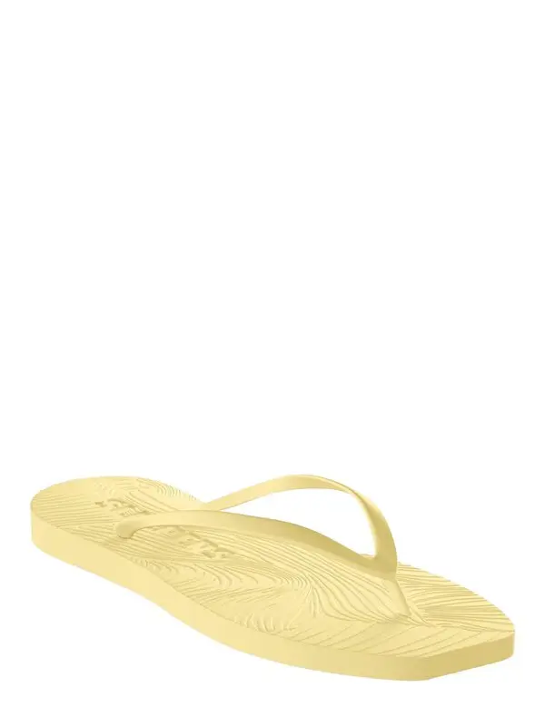 VELOUR Tapered Flip Flops - Yellow