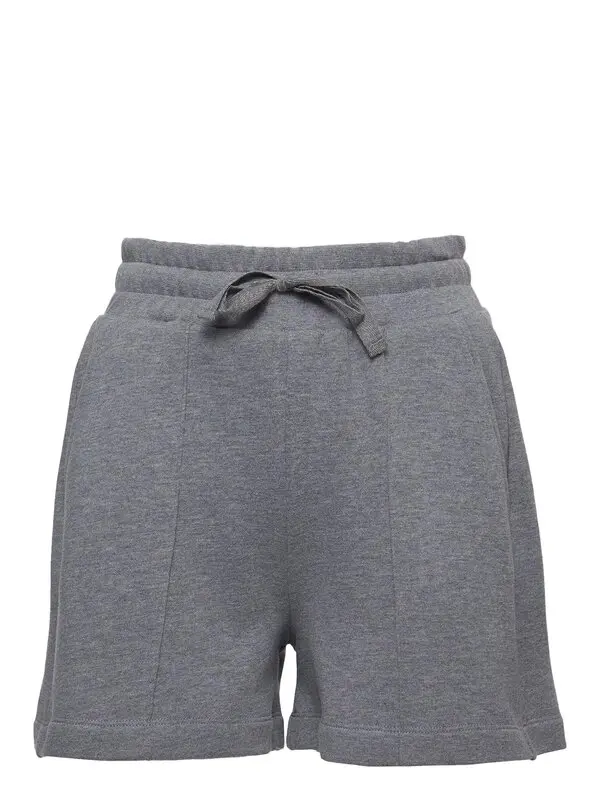 WAKAKUU Relaxed Fit Cotton Shorts - Grey