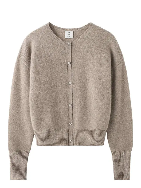Almada Label Cashmere Coco Cardigan - Nougat
