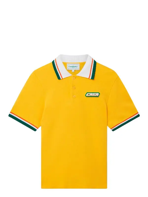 Casablanca Pique Polo Shirt - Multicolor