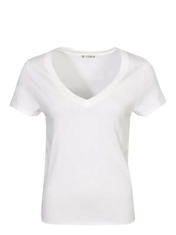 Eterne V-neck T-shirt - Ivory
