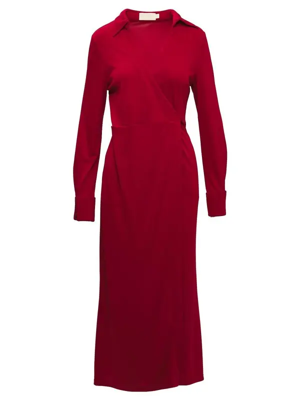 WAKAKUU Marais Wrap Dress - Red