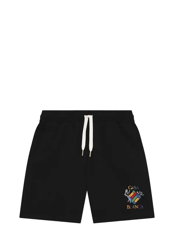 Casablanca Players Diamond Sweatshorts - Multicolor
