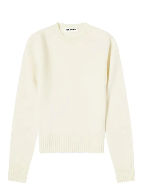 JIL SANDER Lightweight Crew-neck Sweater - Natural