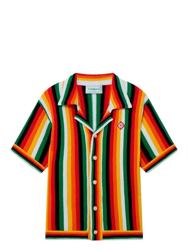 Casablanca Striped Towelling Shirt - Multicolor