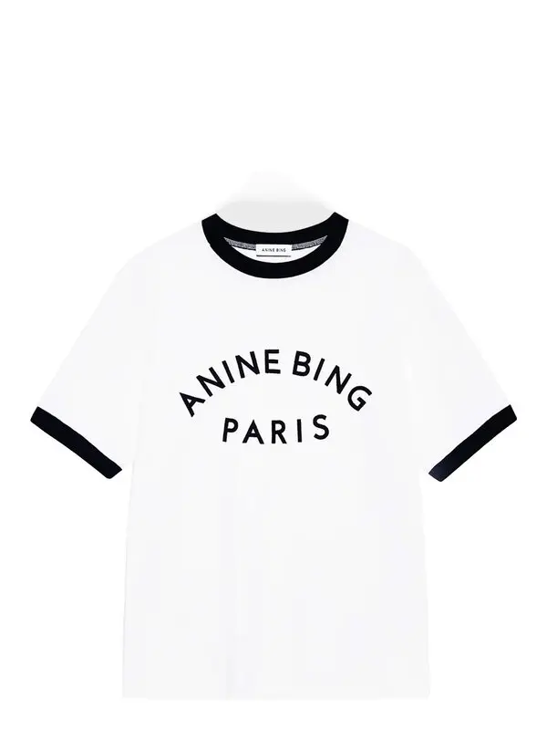 ANINE BING T-shirt Jaylin Paris - Ivory