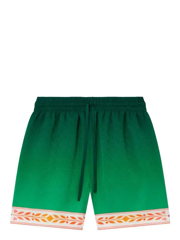 Casablanca Unity Is Power Silk Shorts - Multicolor