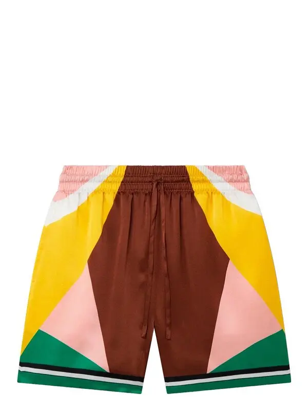 Casablanca Casa Sport Silk Shorts - Multicolor