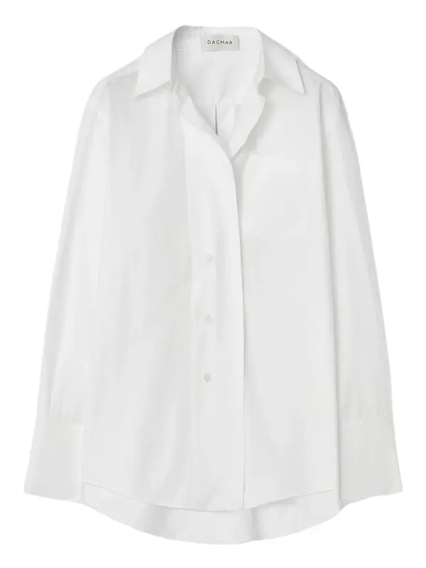 HOUSE OF DAGMAR Asymmetric Shirt - White