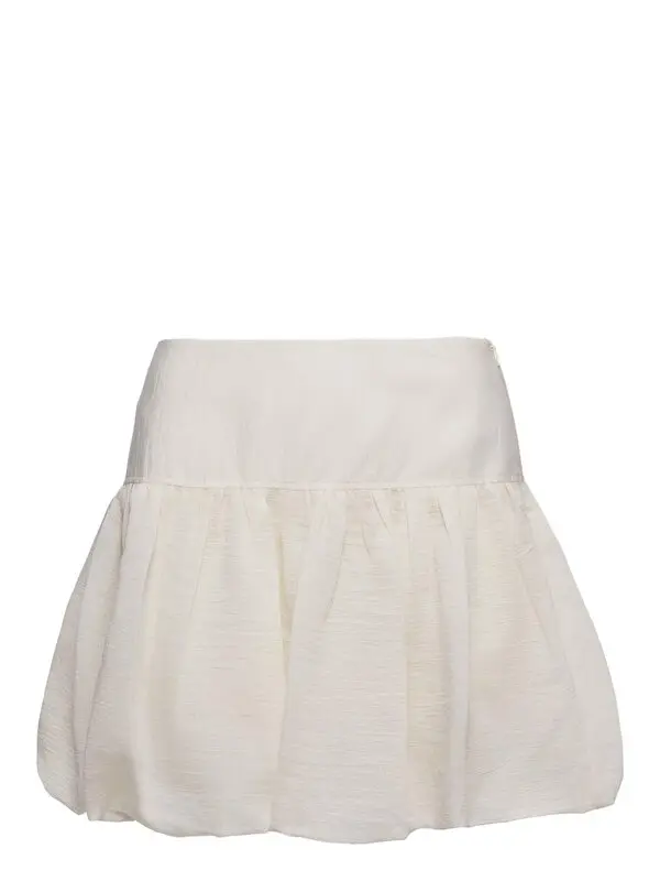 WAKAKUU York Balloon Mini Skirt - Cream