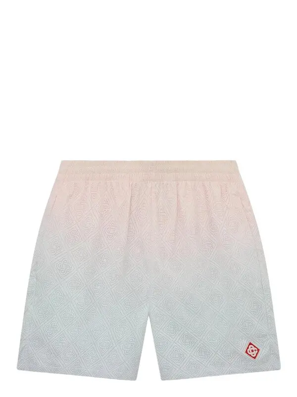 Casablanca Gradient Laser Detail Track Shorts - Multicolor