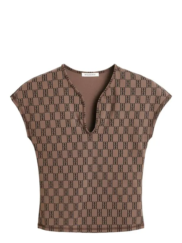 BY MALENE BIRGER Venazia Athletic Top - Mahogny
