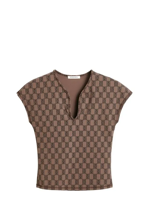 BY MALENE BIRGER Venazia Athletic Top - Mahogny