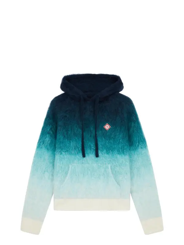 Casablanca Gradient Mohair Hooded Sweatshirt - Multicolor
