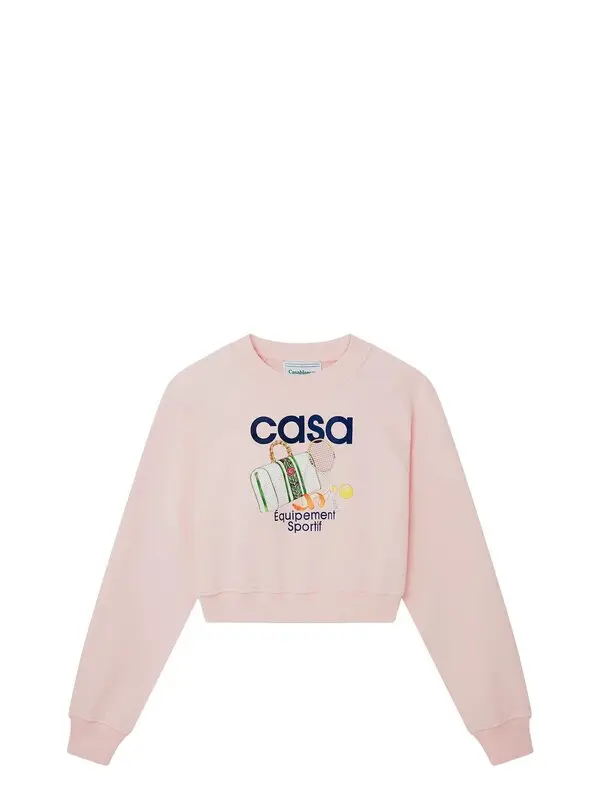 Casablanca Equipement Sportif Cropped Sweatshirt - Multicolor