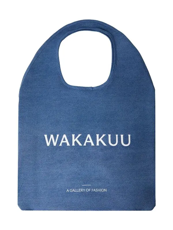 WAKAKUU Printed Tote - Denim