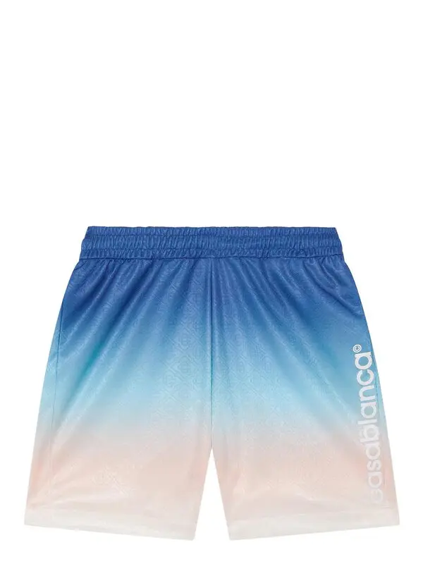 Casablanca Gradient Football Shorts - Blue