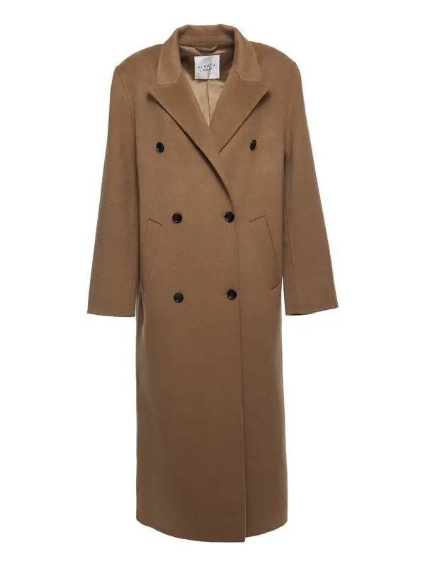 Almada Label Deja Double-breasted Wool Coat - Tan