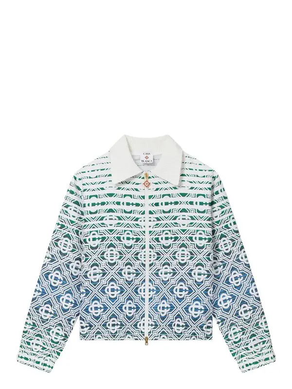 Casablanca Monogram Gradient Towelling Jacket - Multicolor