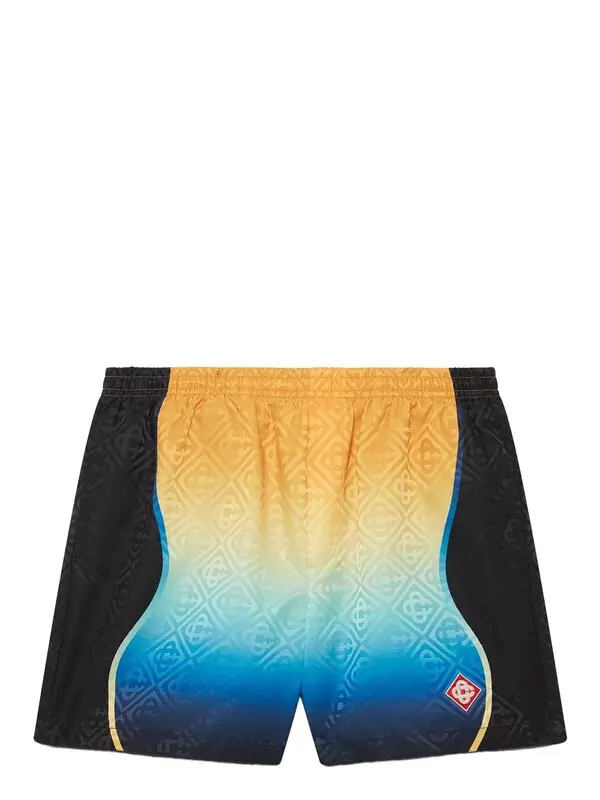 Casablanca Gradient Jacquard Swim Shorts - Yellow