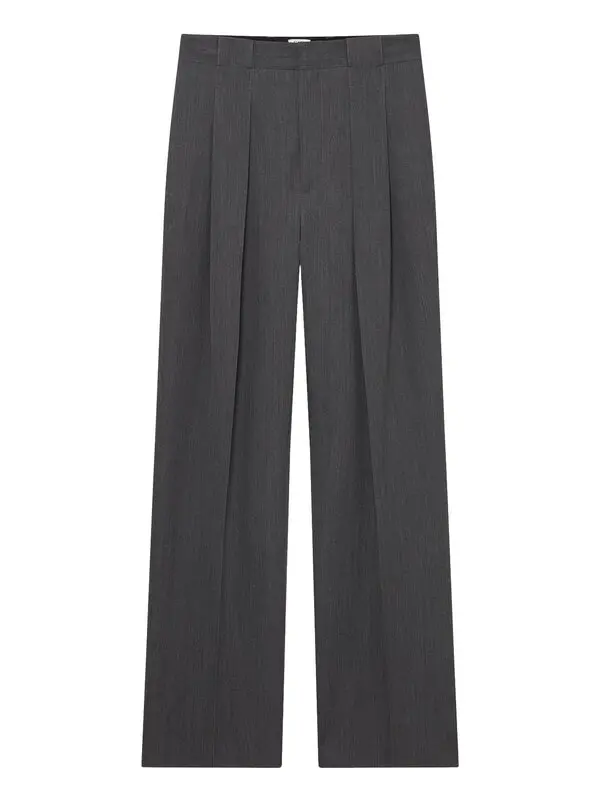 Casablanca Wool Tailoring Belt Loop Trousers - Multicolor