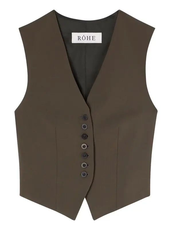 RÓHE Shaped Waistcoat - Earth