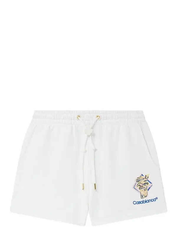 Casablanca Diamond Column Sweatshorts - Multicolor