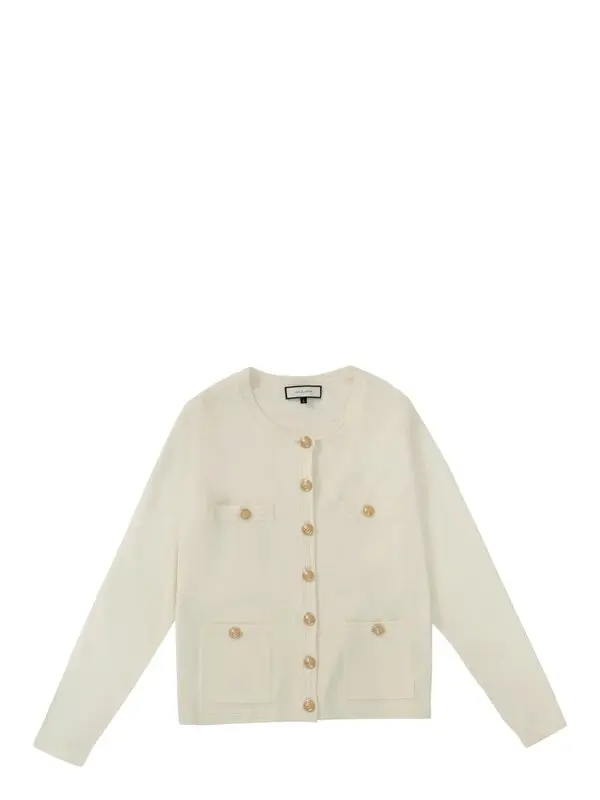 ANDIATA Cardigan Charlott - Chalk