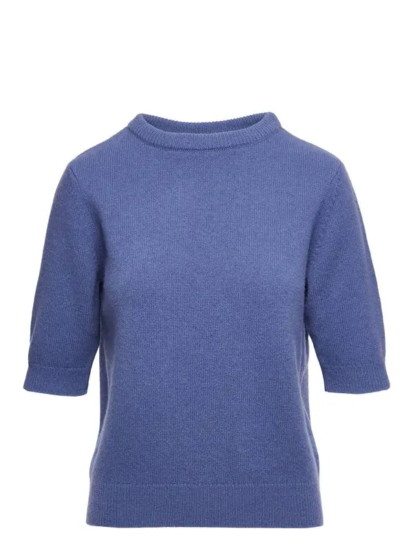 WAKAKUU Wool Cashmere Top - Blue