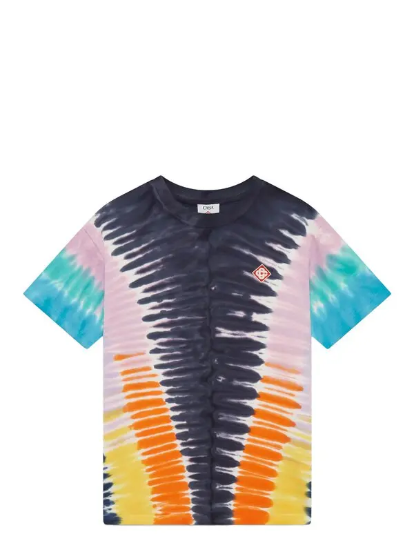 Casablanca Gradient Tie Dye Short Sleeve T-shirt - Multicolor