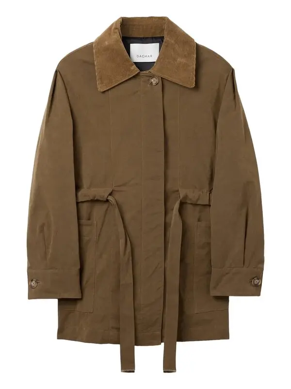 DAGMAR Field Cotton Jacket - Brown