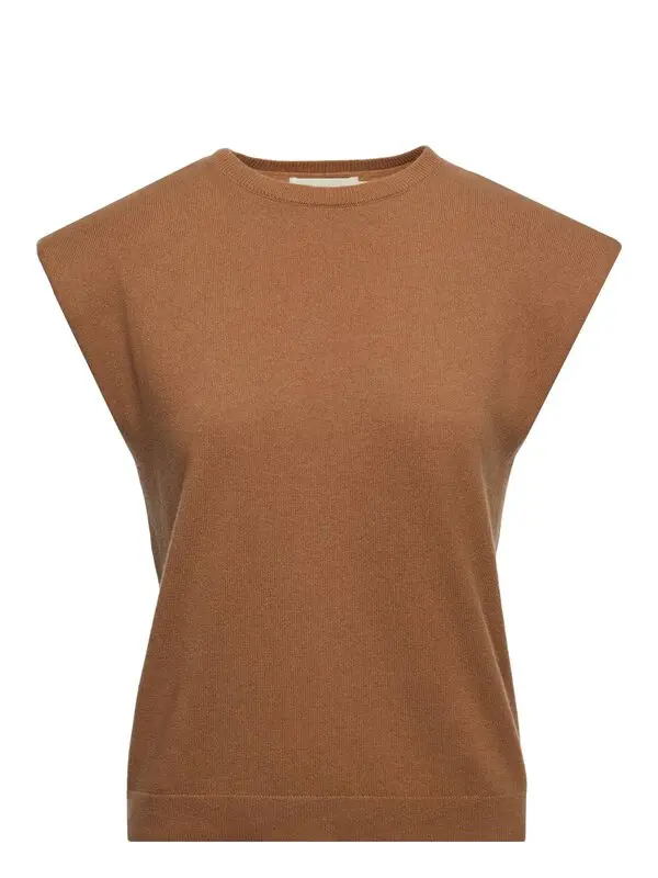 WAKAKUU Lucca Wool Cashmere Top - Camel