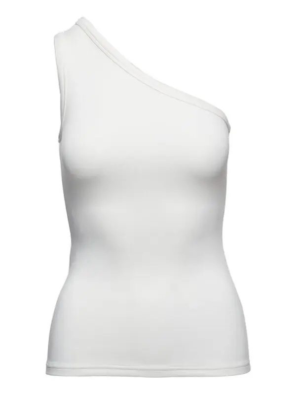 WAKAKUU One-shoulder Top - White