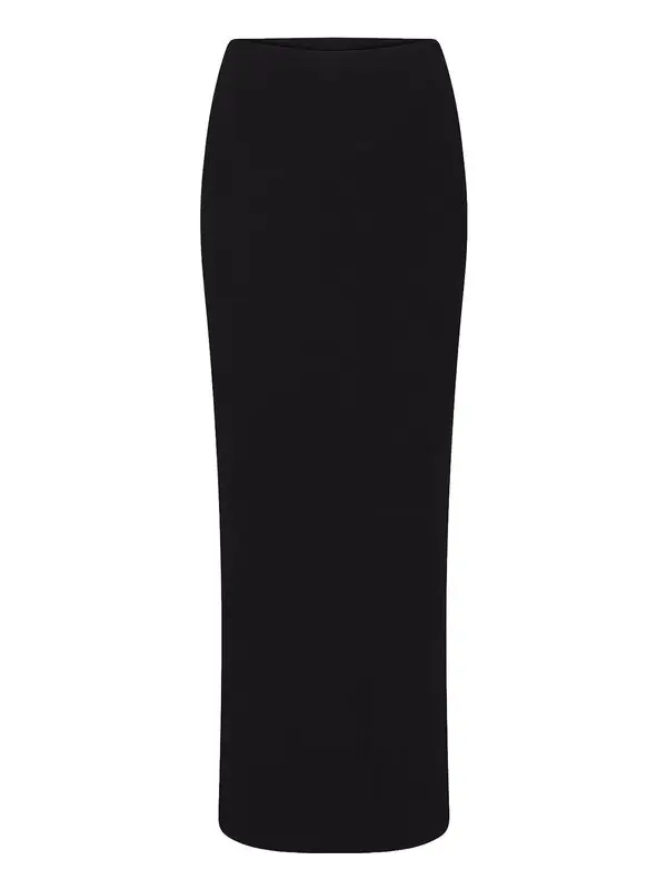 Eterne Emma Ribbed Skirt - Black