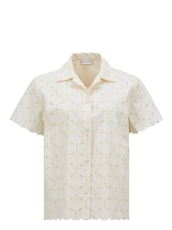 Moncler Shirt Broderie Anglaise - Natural