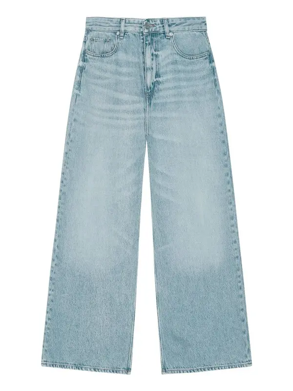 GANNI Baggy Jeans - Light Blue Wash