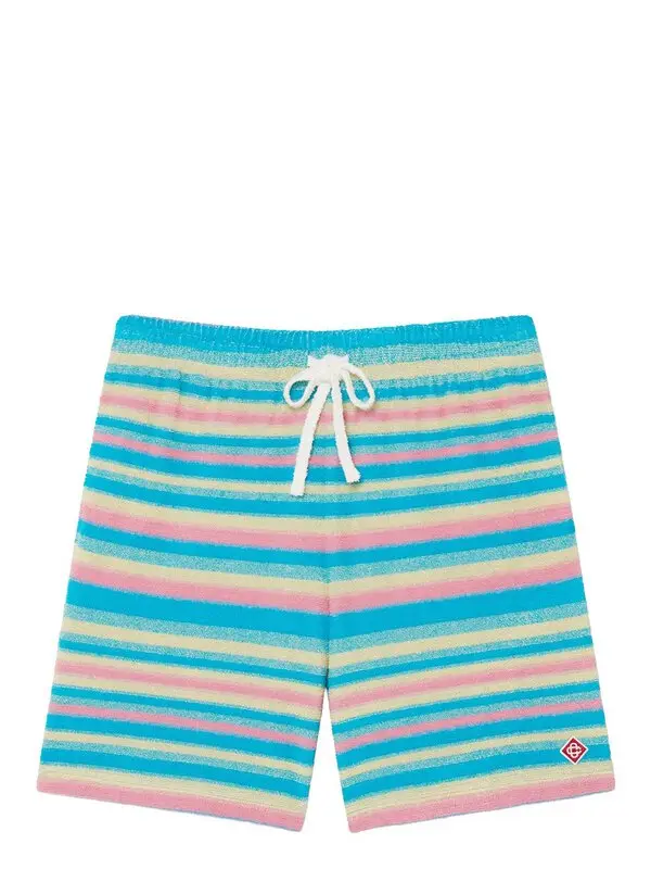 Casablanca Stripe Towelling Shorts - Multicolor