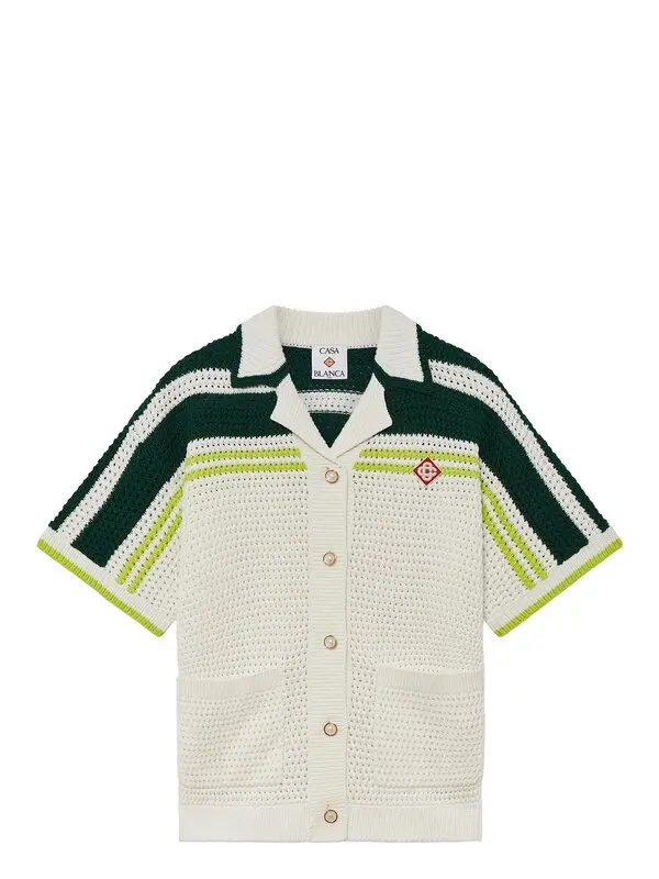 Casablanca Tennis Crochet Shirt - Multicolor
