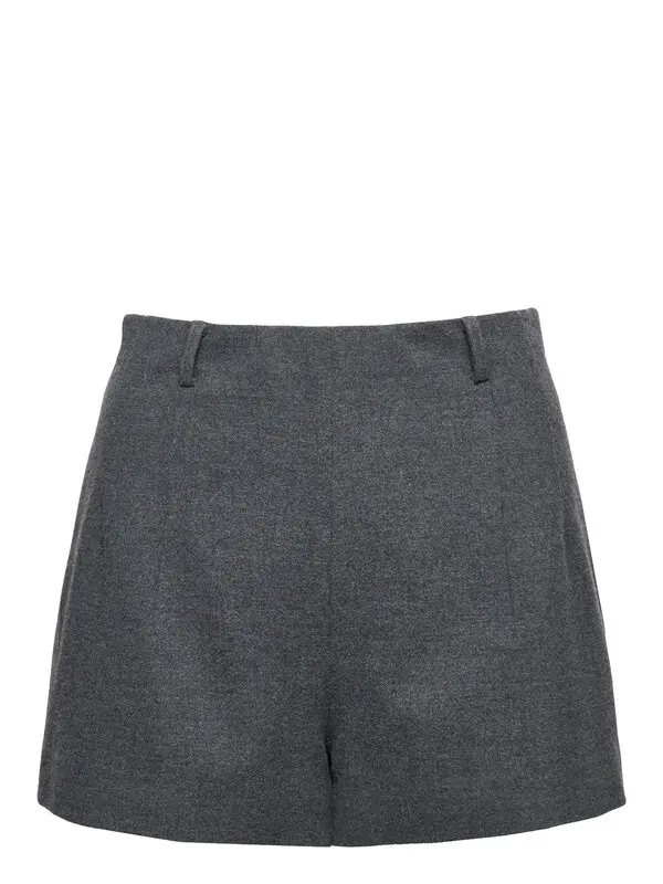 WAKAKUU Wool Mini Shorts - Grey