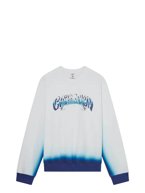 Casablanca Fade Sweatshirt - Blue