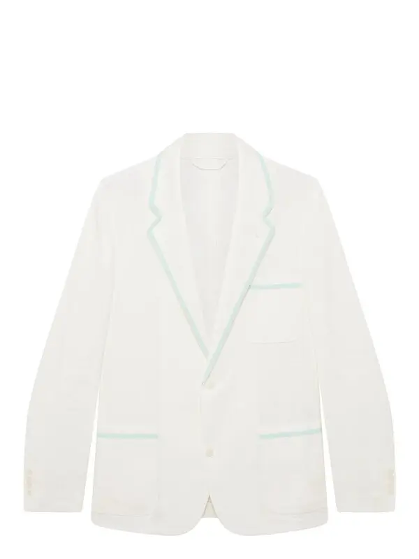 Casablanca Linen Single-breasted Jacket - Multicolor