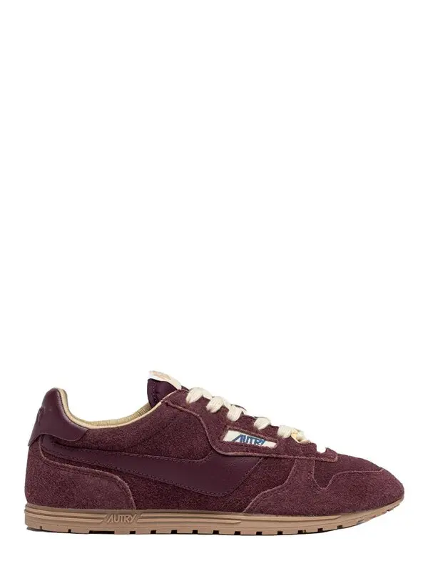 AUTRY Windspin Low Sneakers - Burgundy