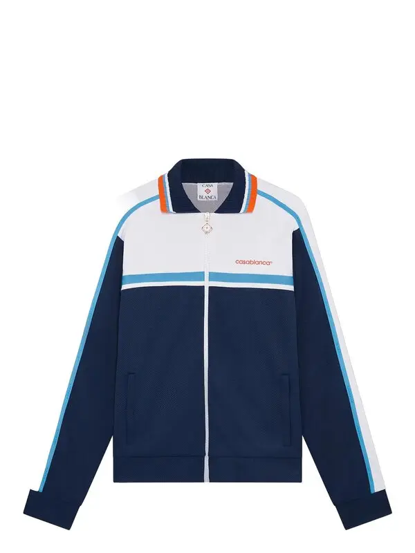 Casablanca Pique Track Jacket - White