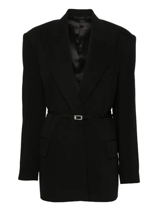 Acne Studios Belted Blazer - Black