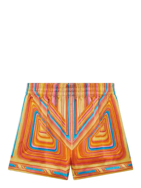 Casablanca Low Rider Silk Shorts - Multicolor
