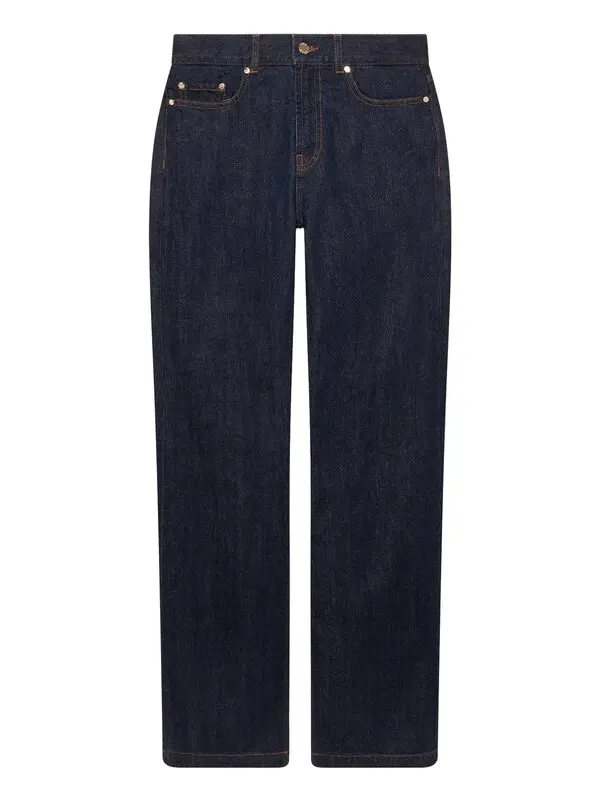 Casablanca Laurel Selvedge Denim Jeans - Multicolor