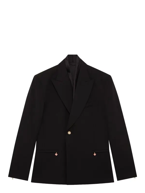 Casablanca Wool Double-breasted Jacket - Multicolor