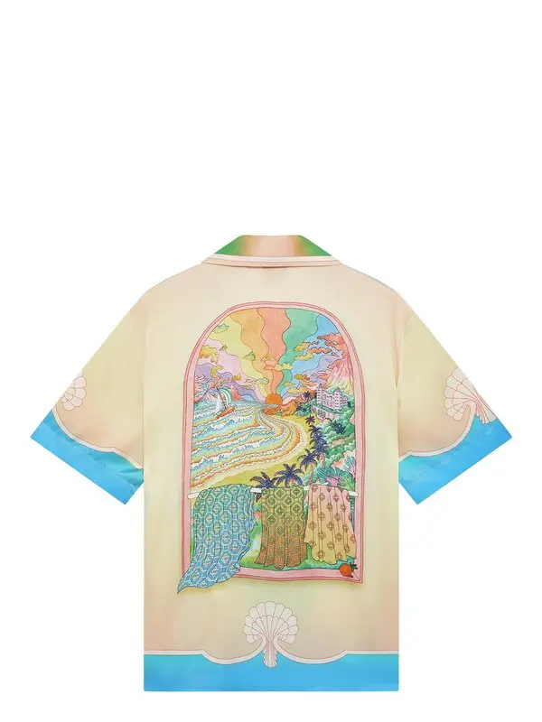 Casablanca Lucid Dreams Short Sleeve Silk Shirt - Multicolor