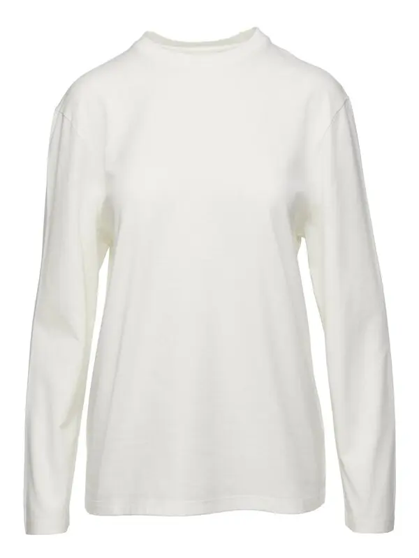 JIL SANDER Long Sleeve T-shirt - Coconut
