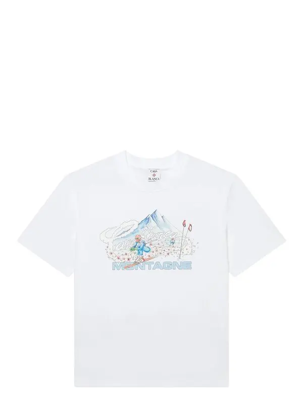 Casablanca Ski Short Sleeve T-shirt - Multicolor